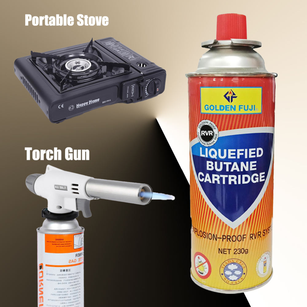 GAS GOLDEN FUJI BUTANE CARTRIDGE PORTABLE BUTANE GAS STOVE OUTER ...
