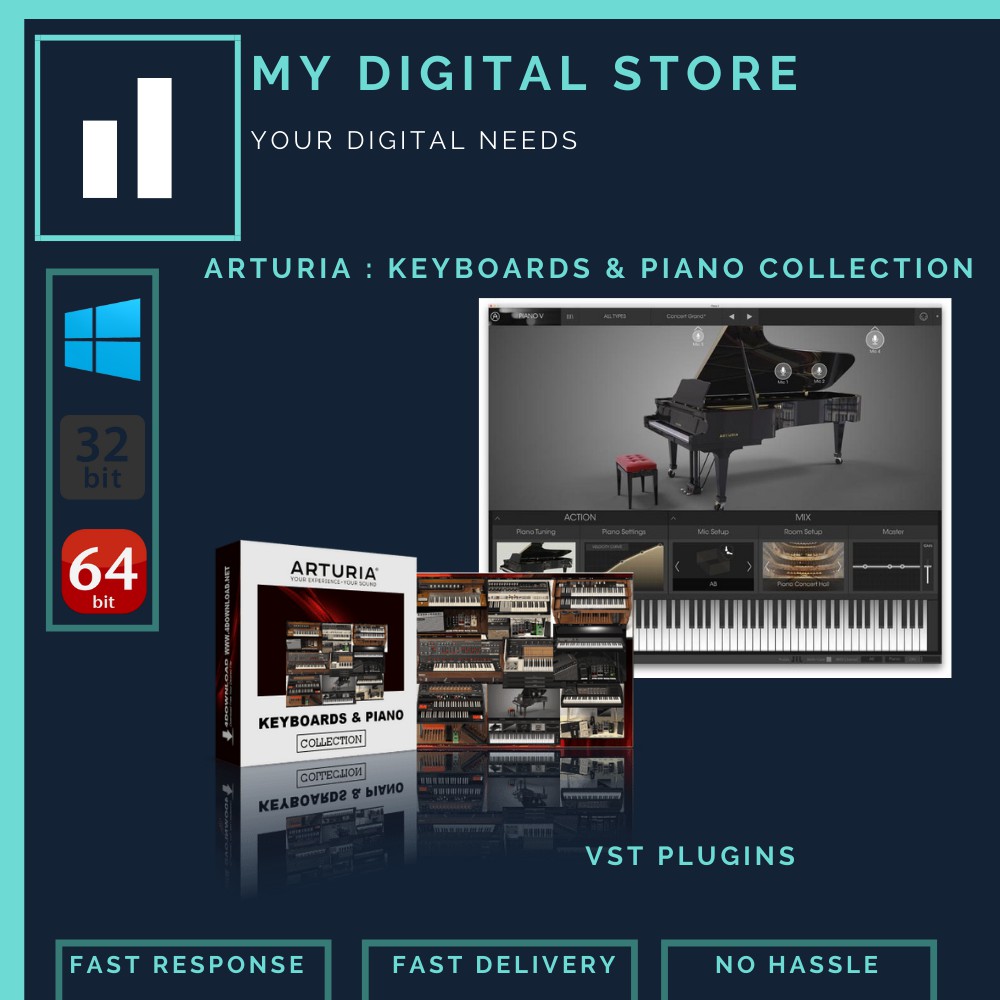 ARTURIA : Piano and Keyboard Collection ( VST Plugins ) for Windows ...