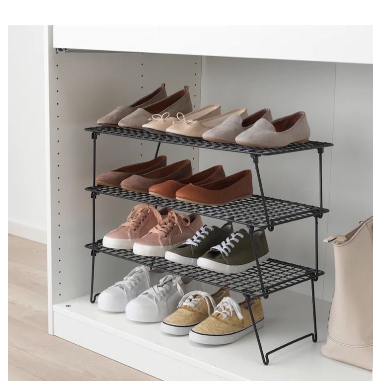 Ikea Grejig Portable Foldable Stackable Shoe Rack / Para Rak Kasut ...