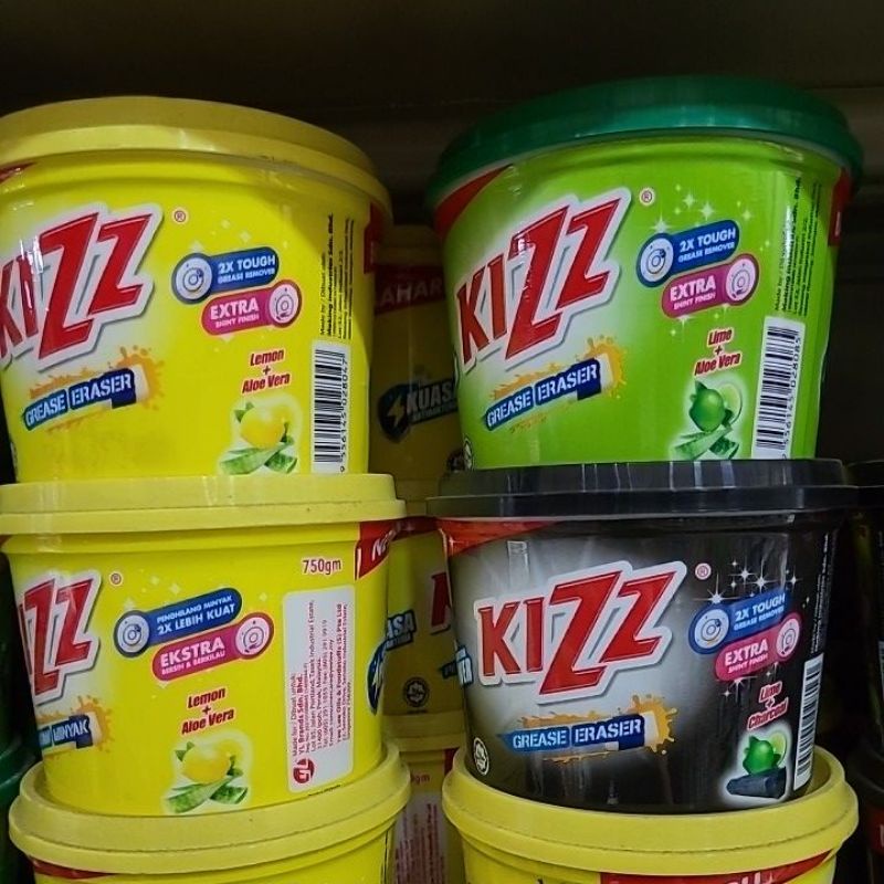 Kizz Dishwashing Paste (Lime/Lemon/Charcoal) 750g/unit | Shopee Malaysia