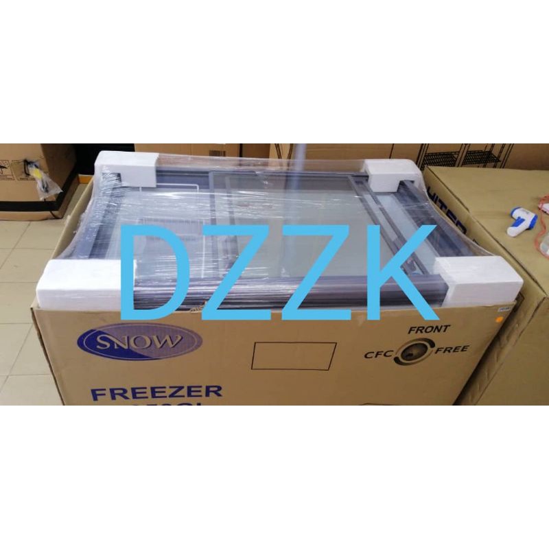 NEW Snow Glass Door Chest Freezer LY350GL | Shopee Malaysia