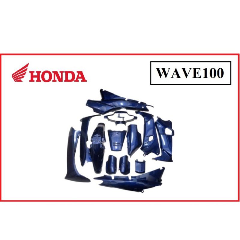 HONDA WAVE100 COVER SET COVERSET BODY SET BODY COVER SUIT SHOT SHOOT ...