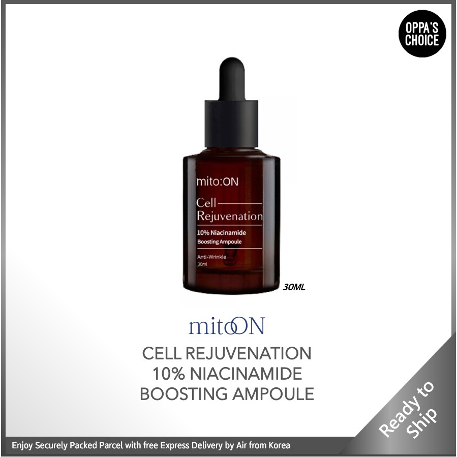 🇰🇷 [MITO:ON] MITO ON Cell Rejuvenation 10% Niacin Amide Boosting Ampoule 30ml | Shopee Malaysia