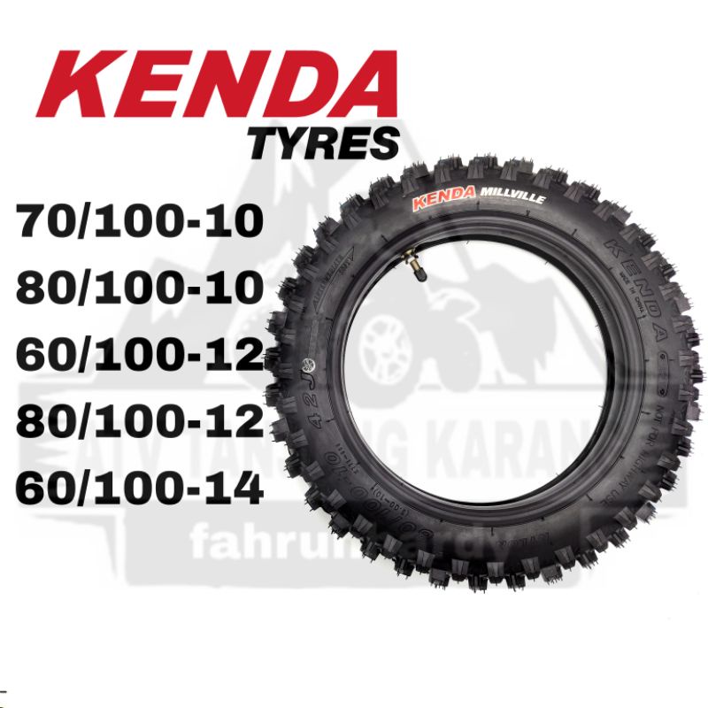 Kenda tyres with INNER TUBE 10 12 14 for KTM50 KOSHINE NRG 50 NRG 65 ...