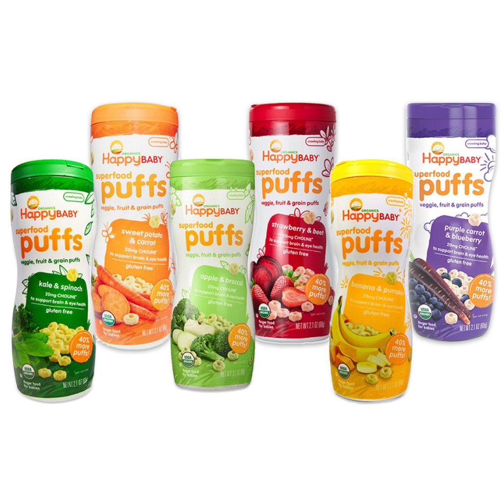 Baby Organic Happy Baby Happy Puff (Happy Puffs 60gm) | Shopee Malaysia