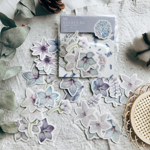 Blooming Hydrangea - 45 pcs stickers | Shopee Malaysia