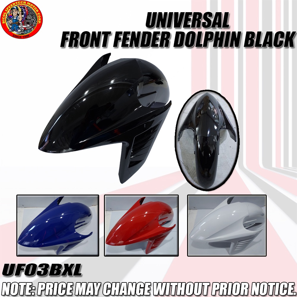 UNIVERSAL FRONT FENDER "DOLPHIN" BLACK(UF03BXL) | Shopee Malaysia