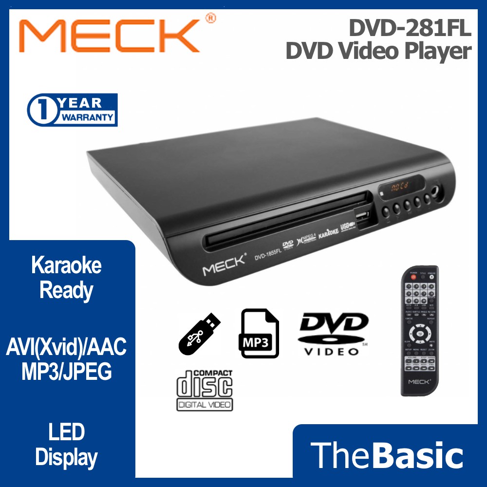MECK DVD CD Video Audio Player (DVD-281FL / 281FL) | Shopee Malaysia