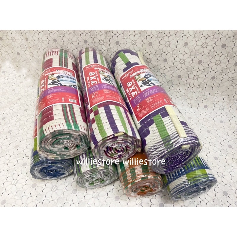 Tikar Roll Plastik TEBAL Klasik/Tikar Plastik Tradisional/Rolled Up ...