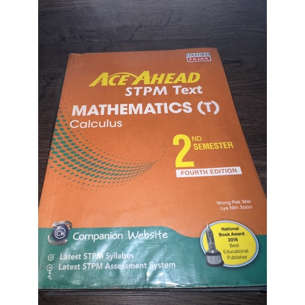 2ND HAND STPM MATH T TEXTBOOK | Shopee Malaysia