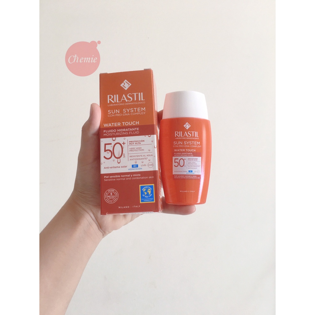 Rilastil SUN SYSTEM WATER TOUCH FLUID Broad Spectrum Sunscreen SPF50 ...