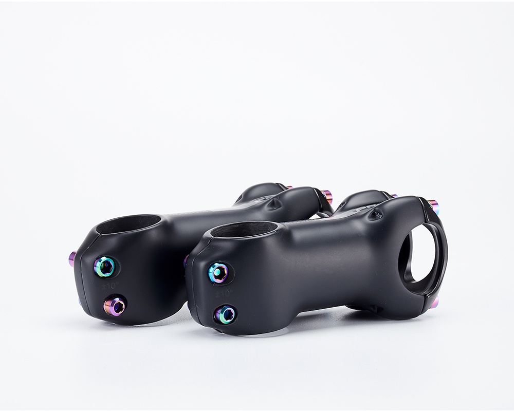 OG-EVKIN Carbon Bicycle Stem 10 Degree Titanium Road Bike Stem Positive ...