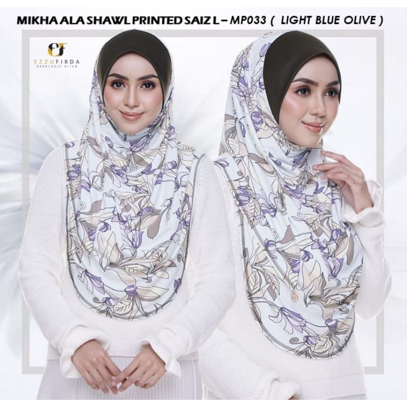 💥 PROMOSI CLEARANCE💥INSTANT SHAWL MIKHA SAIZ L | Shopee Malaysia