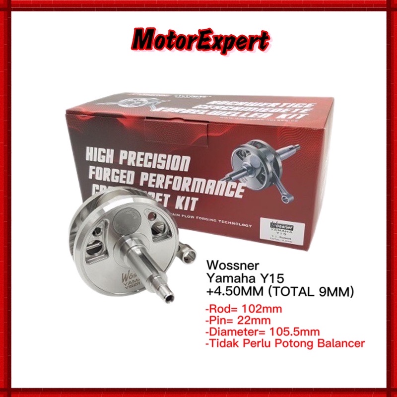 YYPANG Y15ZR JACK ROD +4.5 CRANKSHAFT SET (WOSSNER GERMANY) total jet ...