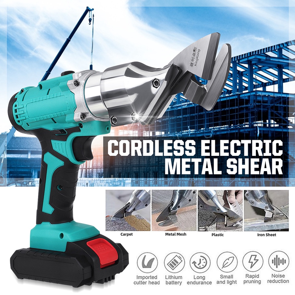 21V 1900r/min Portable Electric Scissors Steel Plate Metal Cutting ...