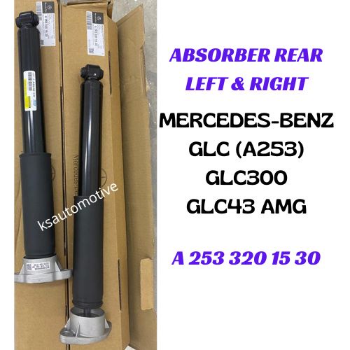 (PAIR) ABSORBER REAR LEFT & RIGHT MERCEDES-BENZ GLC300 GLC43 AMG 2016 ...