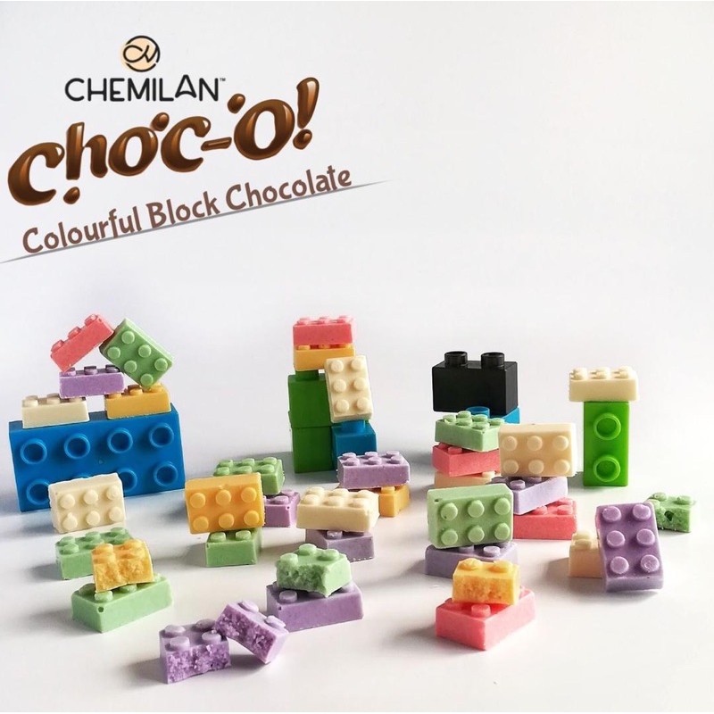 CHEMILAN CHOC-O COLOURFUL BLOCK CHOCOLATE | Shopee Malaysia