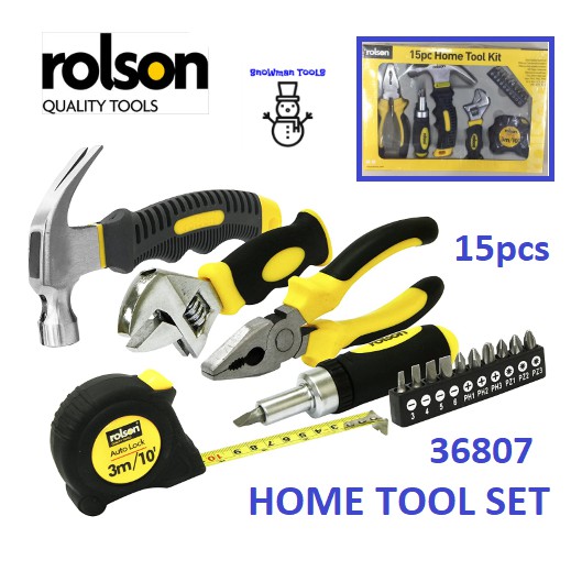 ROLSON 36807 15 PCS HOME TOOL KIT SET Precision Screwdriver Sets HAND ...