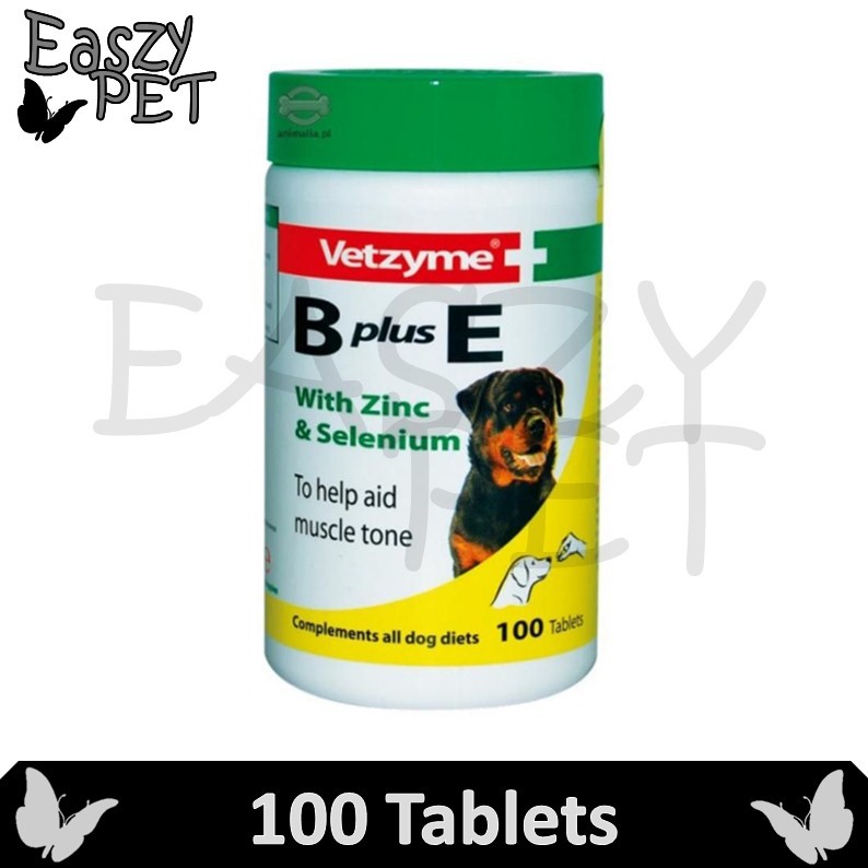 Vetzyme B Plus E With Zinc & Selenium - Dog Supplement / Dog Vitamin ...