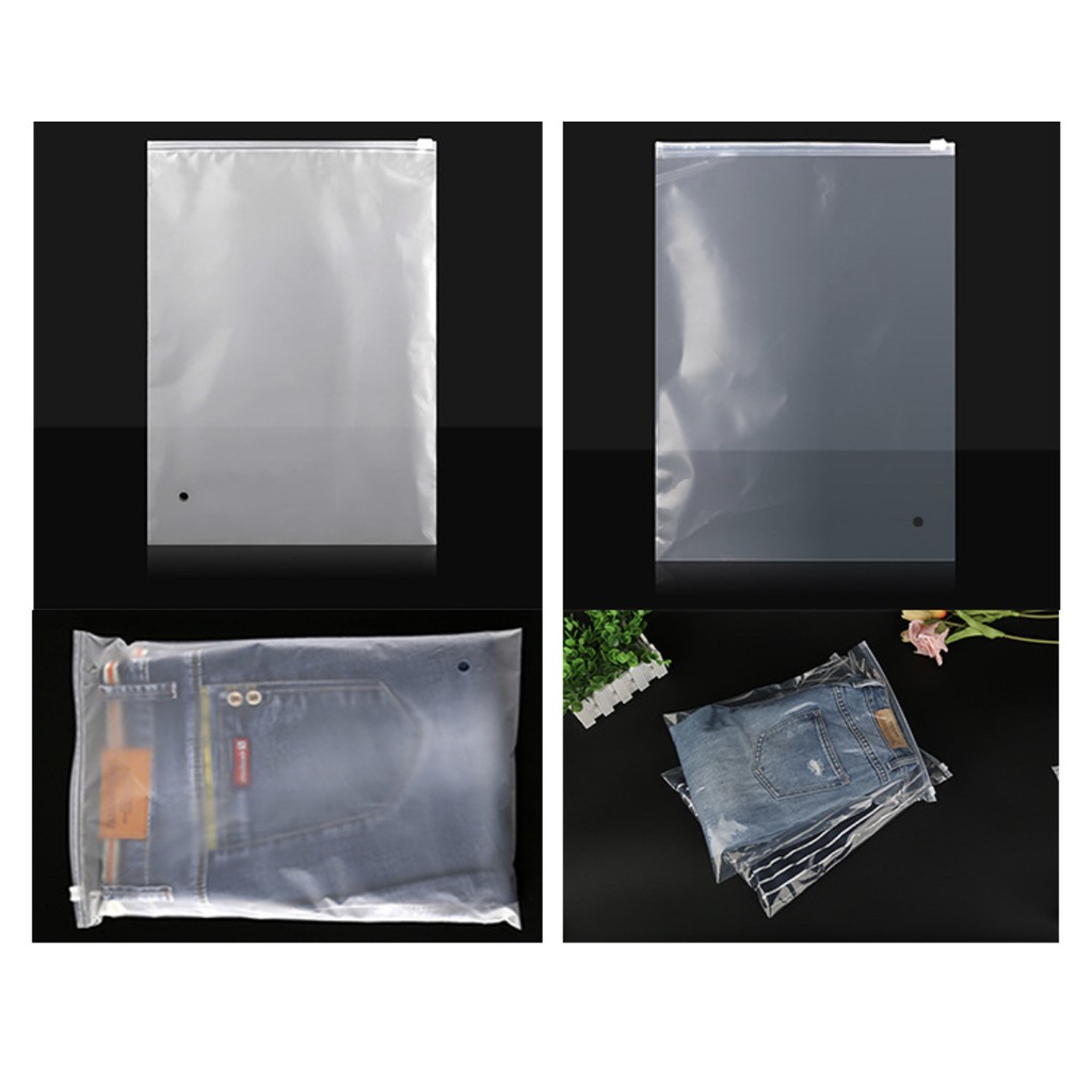 Transparent/Frosted EVA/PE Travel Clothes Underwear Storage Bag Ziplock ...