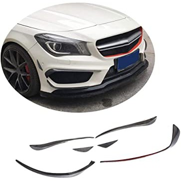 Mercedes Benz w117 CLA 45 AMG front bumper carbon fiber canard canards ...