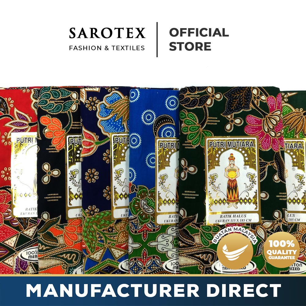 Sarung Batik Putri Mutiara Batik Halus Bermutu Tinggi 100% Cotton Siap ...