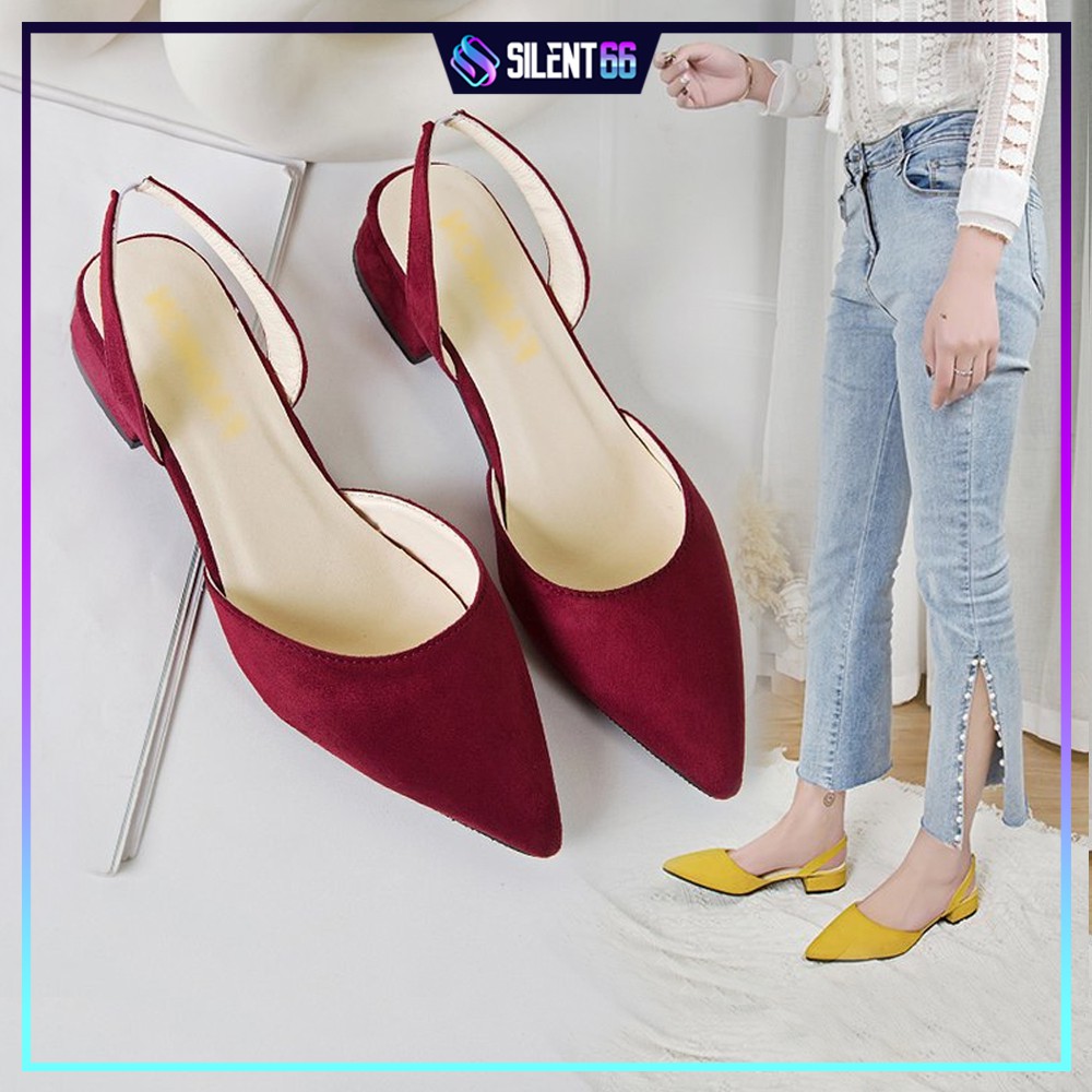READY STOCK Korean Pointed Toe Low Heels (Small Cutting) -LANNA ...
