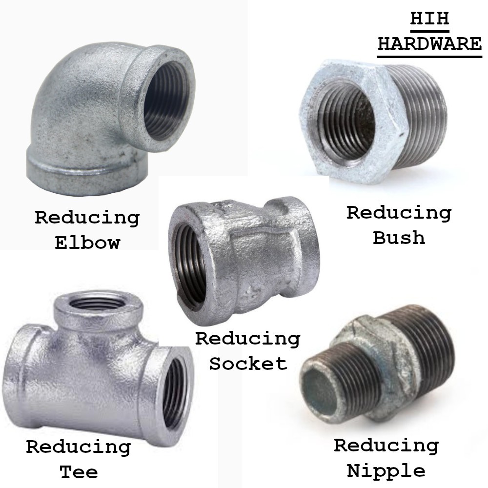 HIN 1/2"~1" Reducing GI Fitting GI pipe fittings Galvanized Iron / Paip ...