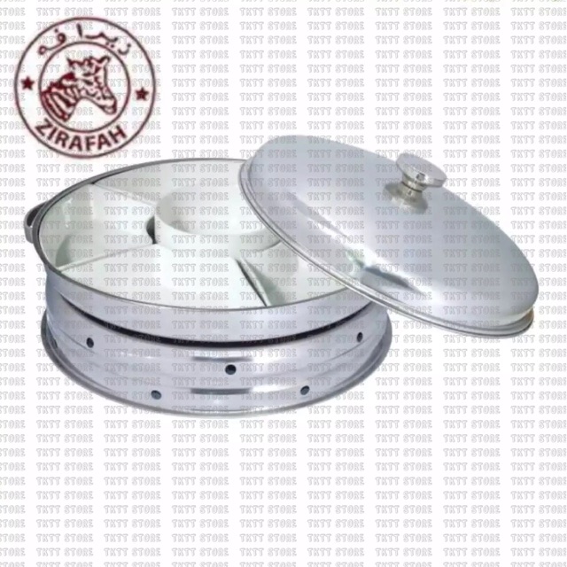 TKTT 52cm Stainless Steel Serving Dome Set Chafing Dish Ceramic Inserts ...