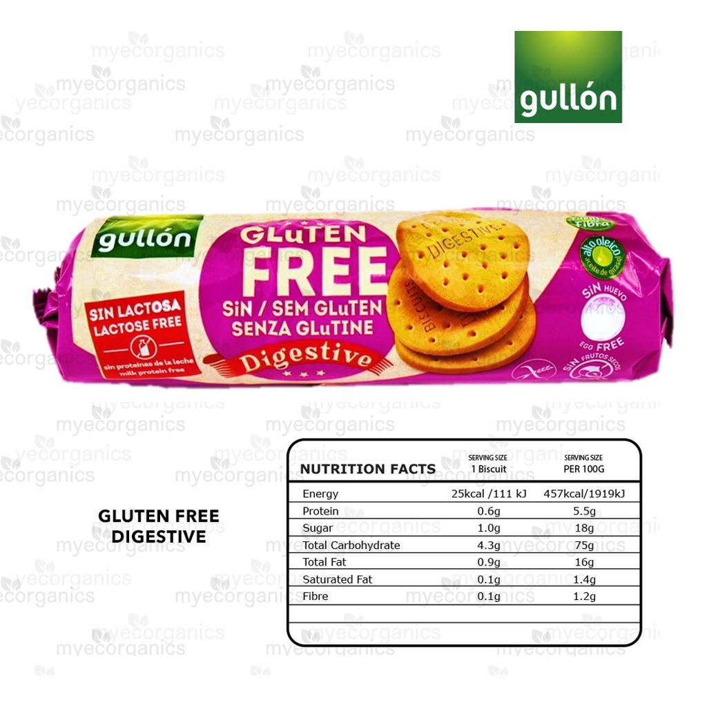 Gullon DIGESTIVE GLUTEN FREE Biscuits 150g, | Shopee Malaysia