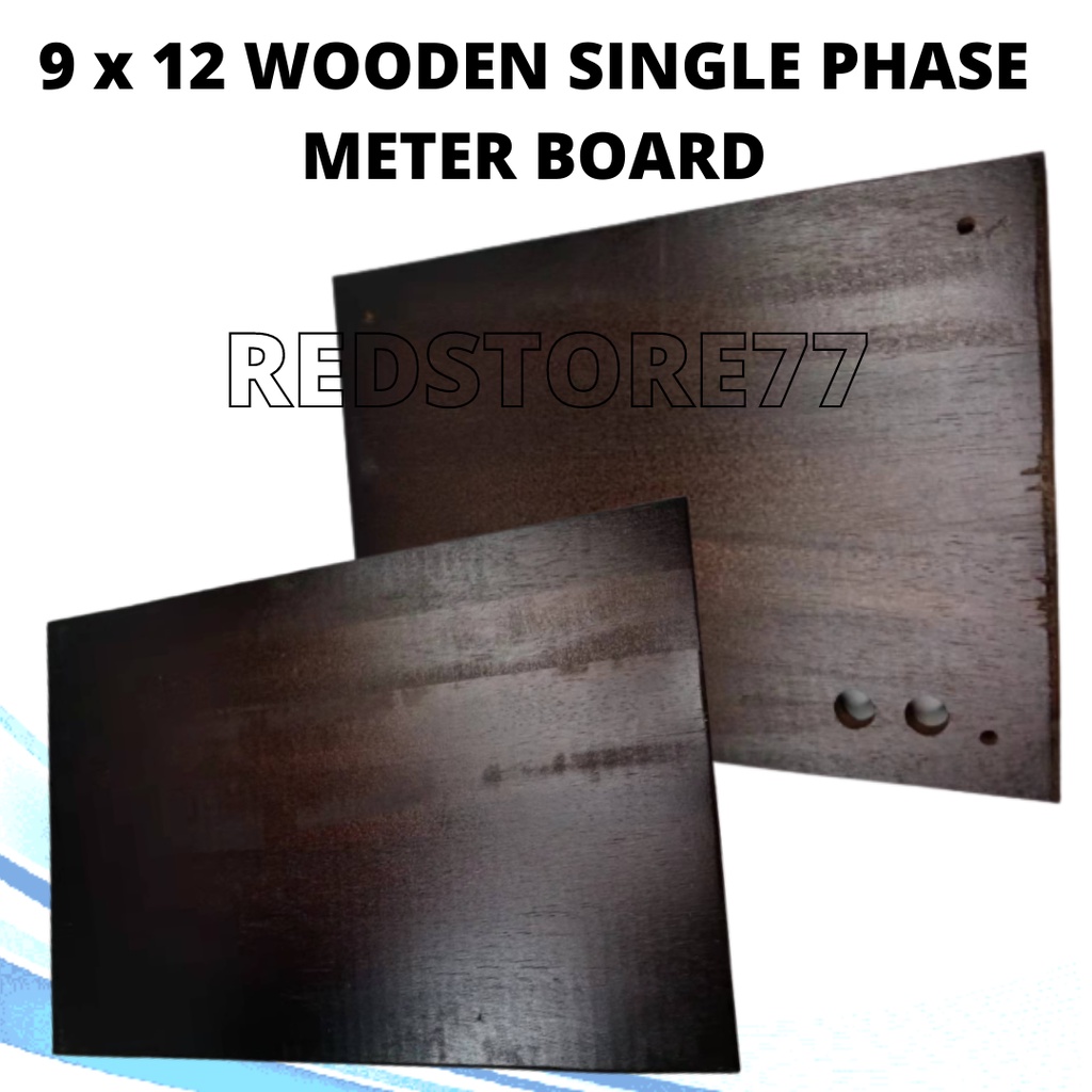 9" x 12" WOODEN SINGLE PHASE METER BOARD / WOOD BLOCK / METER BOARD ...