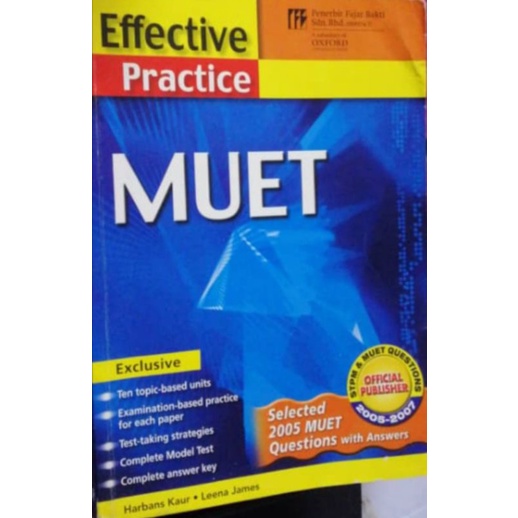 MUET EFFECTIVE PRACTICE | Shopee Malaysia