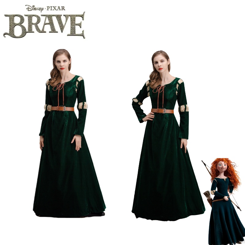 Merida Brave Princess Dress Soft And Comfortable For Cosplay And Play ...