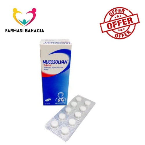 [ Exp 6/2027 ] MUCOSOLVAN AMBROXOL TABLET 30MG (10'S | 50'S ) - For ...