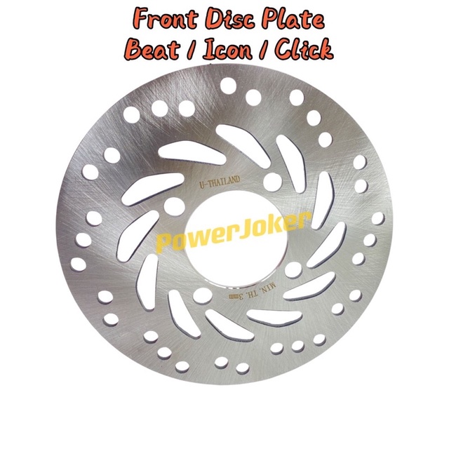 Honda Beat Icon Click Front Depan Disc Plate Disc Brake Pad Piring Brek ...