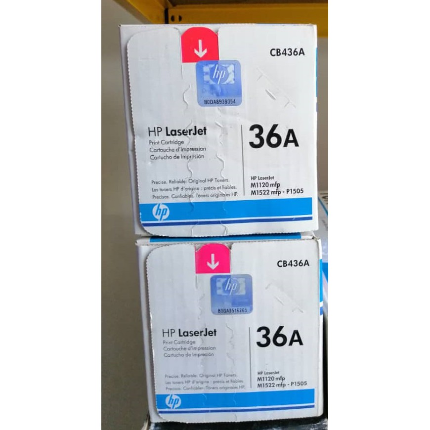 HP 36A (CB436A) Black Original LaserJet Toner Cartridge (old stock ...