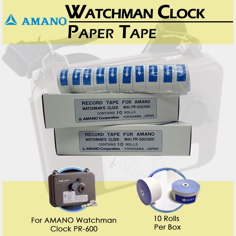 Amano Watchman Clock Paper Tape Paper Roll For Amano PR600 Original ...