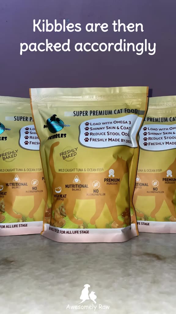 Awesomely Raw Pet Kibbles Grain Free Ocean Fish Recipe Cat & Dog 宠物干粮 ...