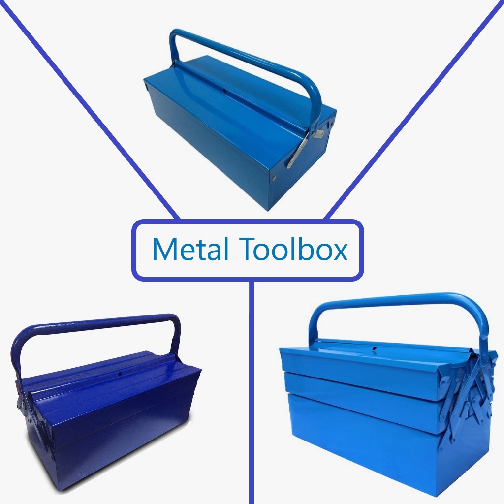 [1 / 2 / 3 Tiers] Heavy Duty Metal Cantilever Tool Box Multi Layers ...