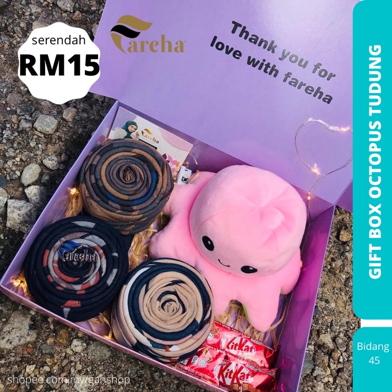 OCTOPUS | Gift Box Octopus Tudung Shawlpublika Minaz Leeyanarahman ...