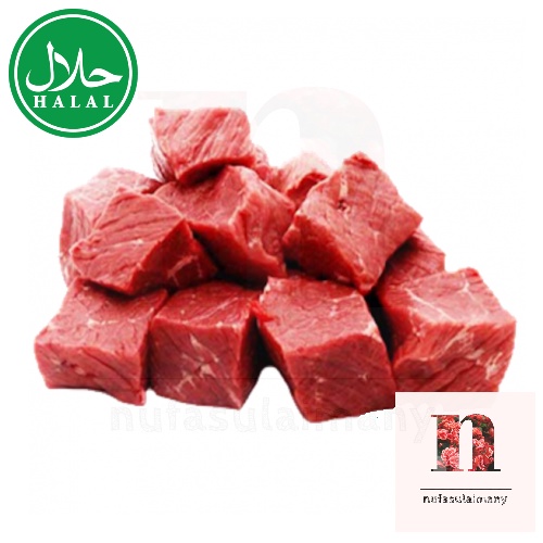 Daging Import India Beef Topside Daging Punggung Cube 500g [Klang ...