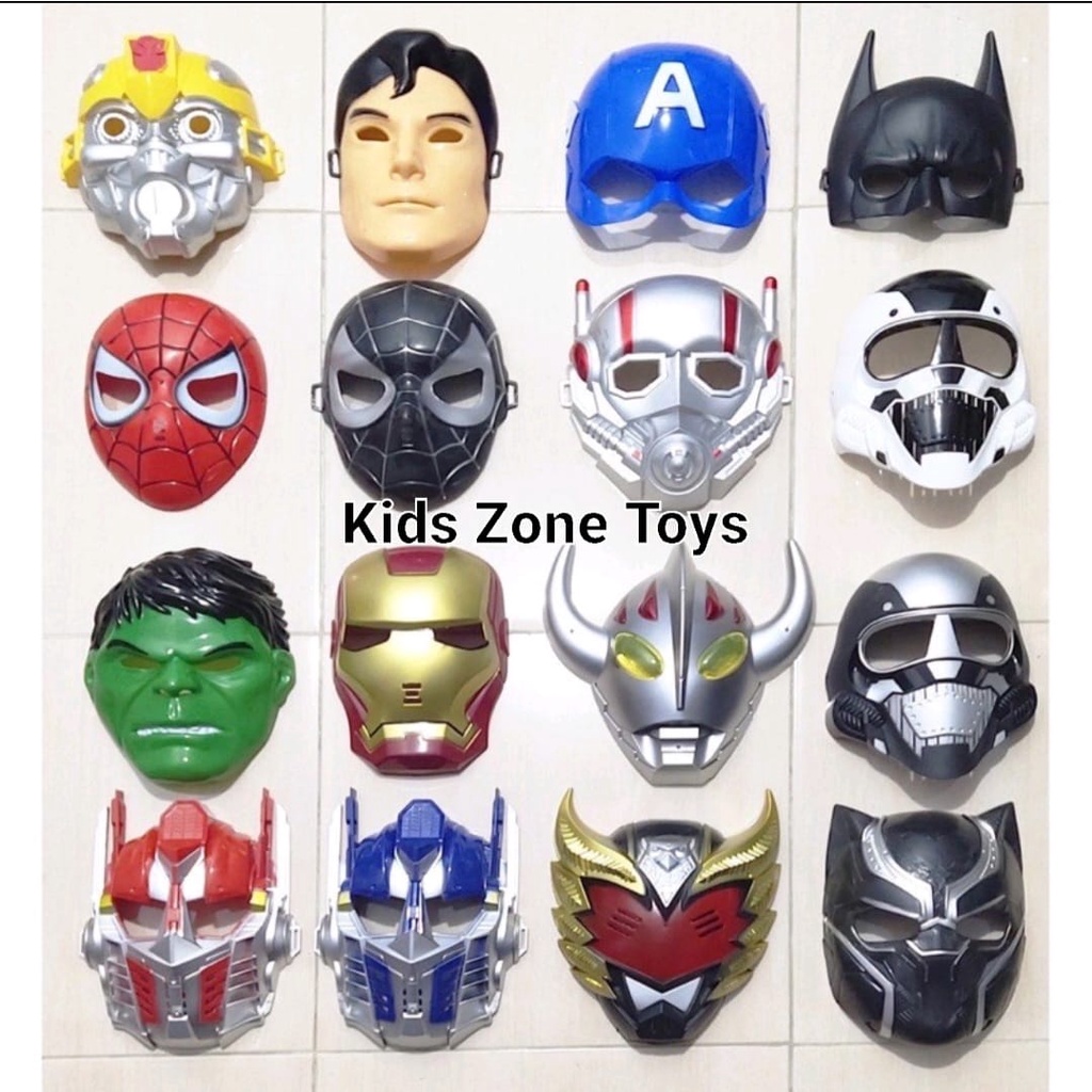 Children's Toys Super Hero Masks Batman, Hulk, Iron Man, Optimus Prime ...