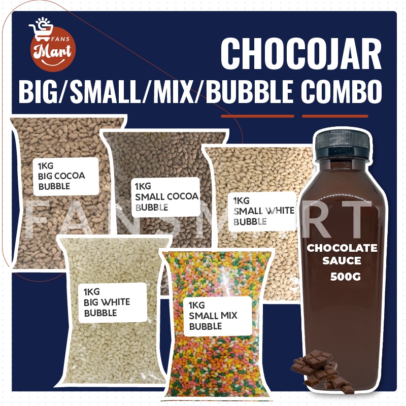 COCOJAR COCOA / WHITE / MIX BUBBLE RICE / chocojar/ instant kokojar ...