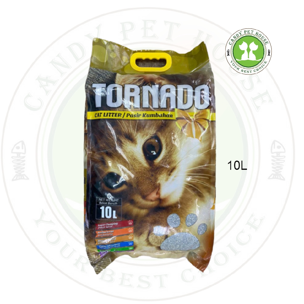 Tornado Cat Litter ( Pasir Halus) - 10L/9Kg | Shopee Malaysia