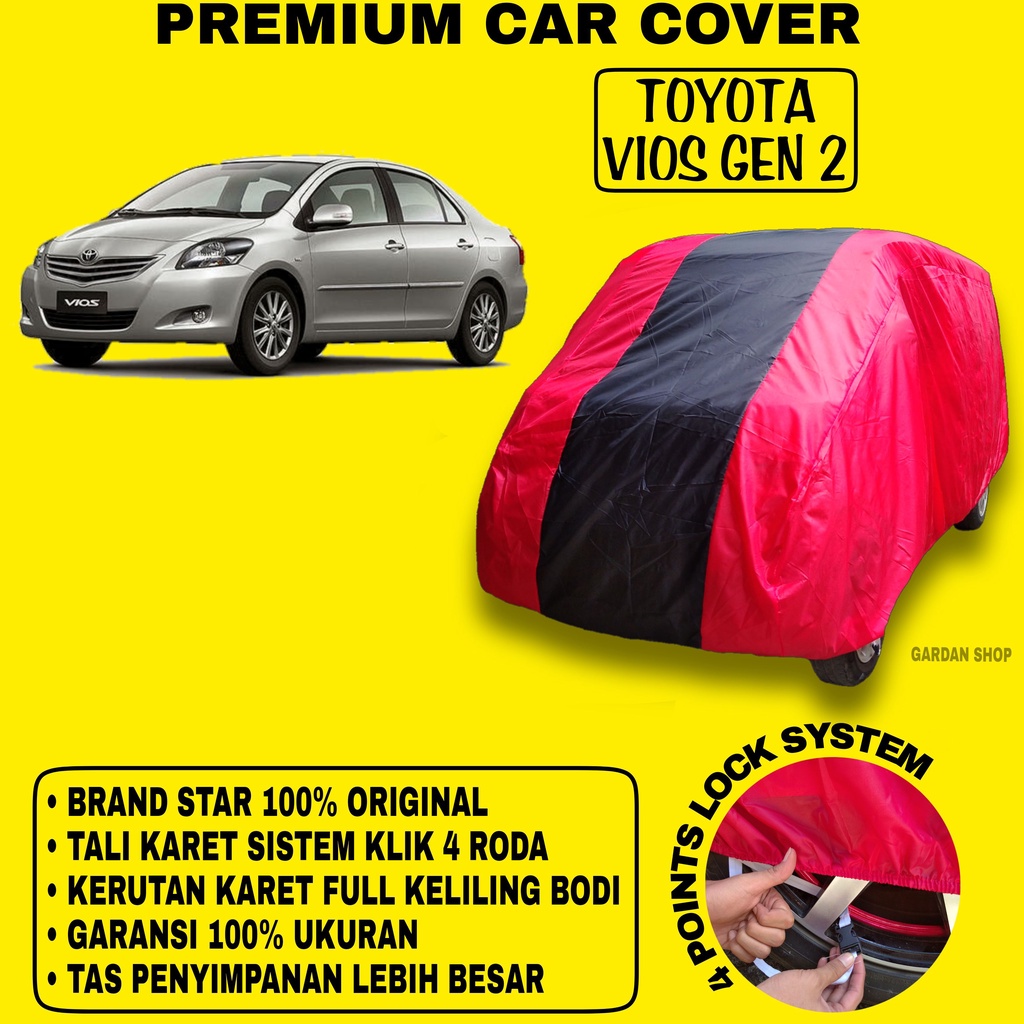 MERAH Toyota Vios Gen 2 Body Cover RED BLACK Toyota Vios Gen 2 Car Body ...