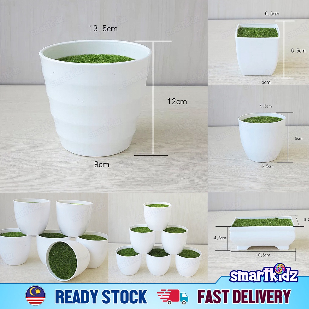 Plastic Pot with Sponge for Artificial Plant Tree| Pasu Bunga dengan ...