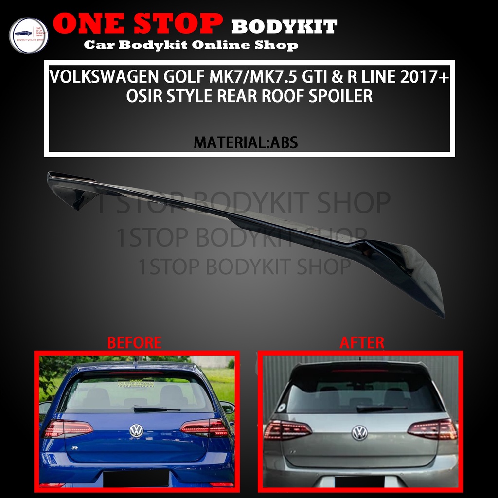 VOLKSWAGEN GOLF MK7/MK7.5 GTI & R LINE 2017+ OSIR STYLE REAR ROOF ...