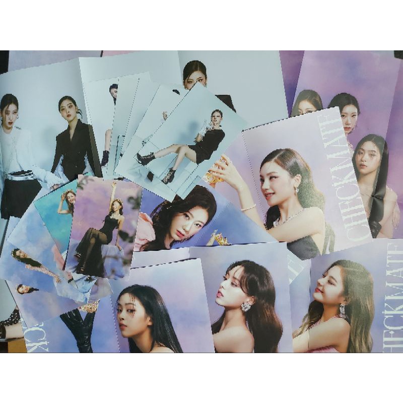 ITZY CHECKMATE postcard poster card Yeji Lia Ryujin Chaeryeong Yuna ...