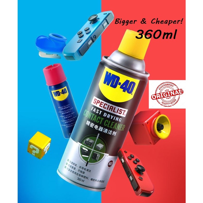 WD40 Specialist Fast Drying Contact Cleaner Spray 360ml WD-40 ...
