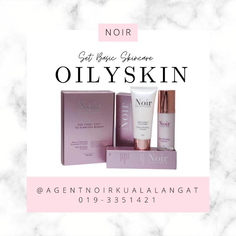 NOIR SET BASIC (CLEANSER MOUSSE PURIFYING + SKIN REFINING ESSENCE ...